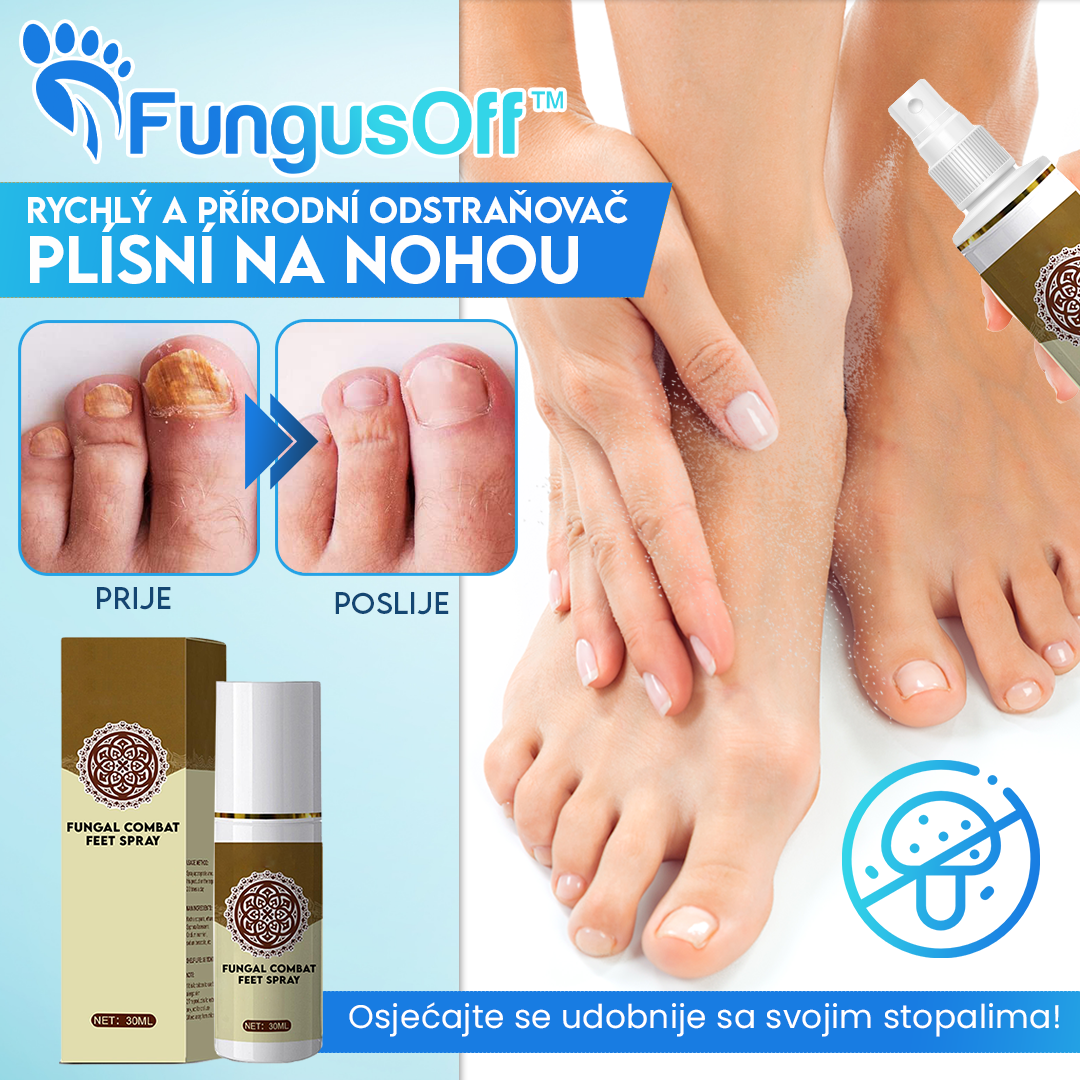 FungusOff™ Rychlý a Přírodní Odstraňovač Plísní na Nohou – BestBrandsCzech